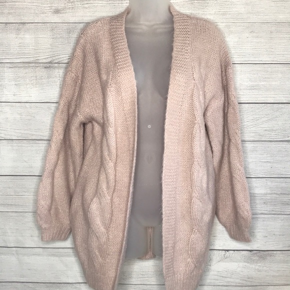 Boundless North | Sweaters | Boundless North Light Pink Oversized Cable ...